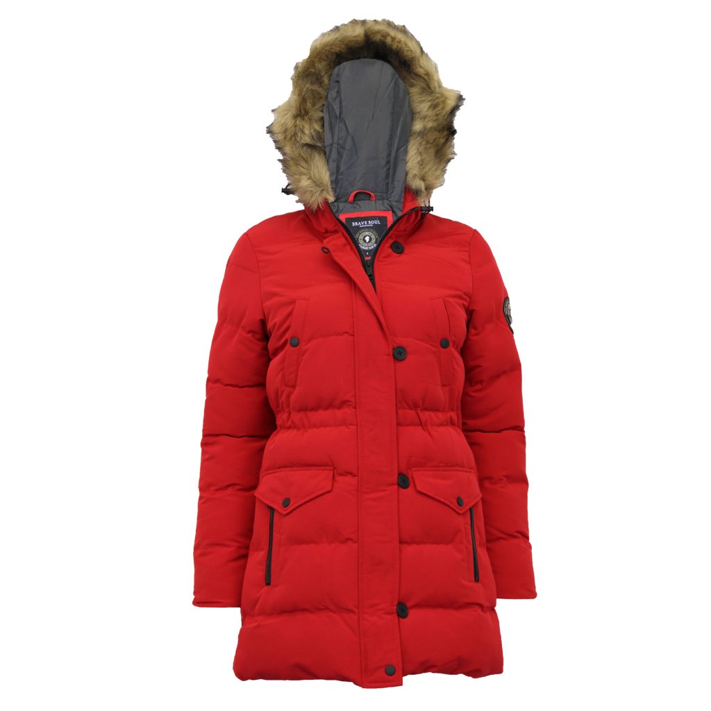 Red Parka Jacket - Jackets