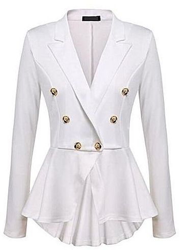 White Military Jacket - Jackets
