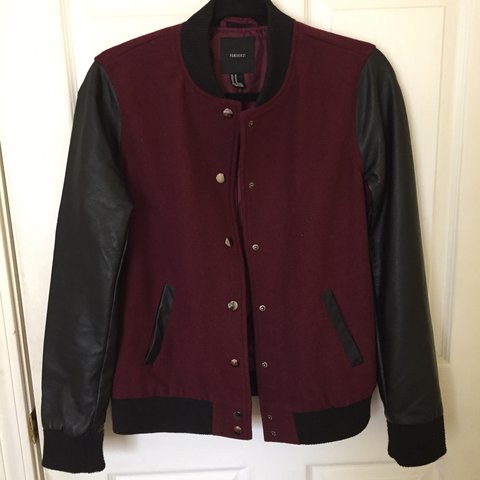 Maroon Varsity Jacket - Jackets