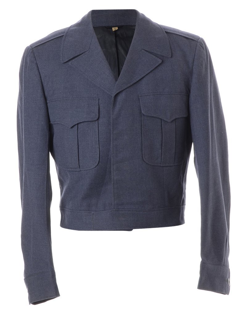 Navy Military Jacket - Jackets