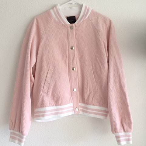 Pink Varsity Jacket - Jackets