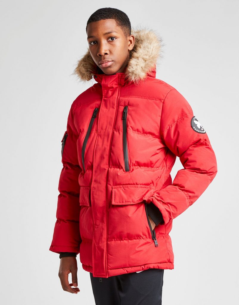 Red Parka Jacket - Jackets