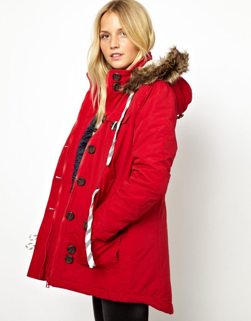 Red Parka Jacket - Jackets