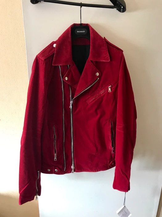 Red Biker Jacket - Jackets