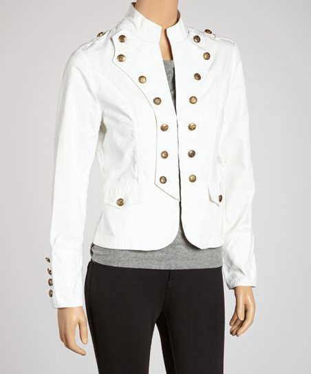 White Military Jacket - Jackets
