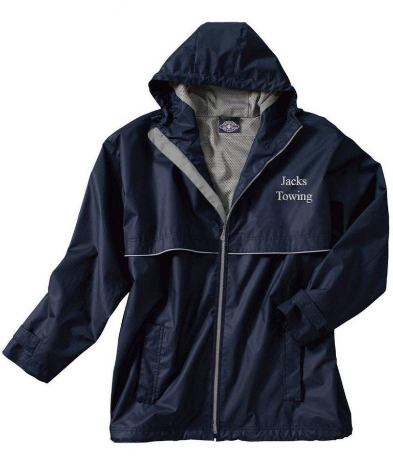 Navy Rain Jacket - Jackets