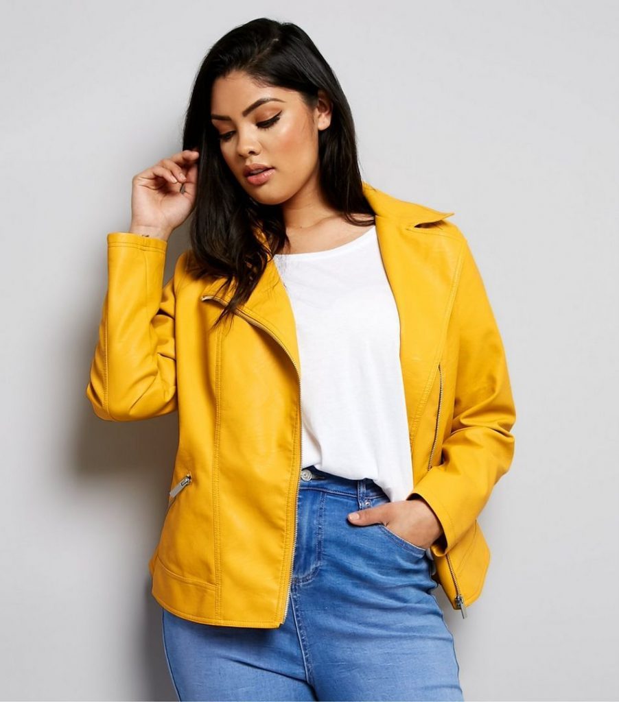 Yellow Motorcycle Jacket - Jackets