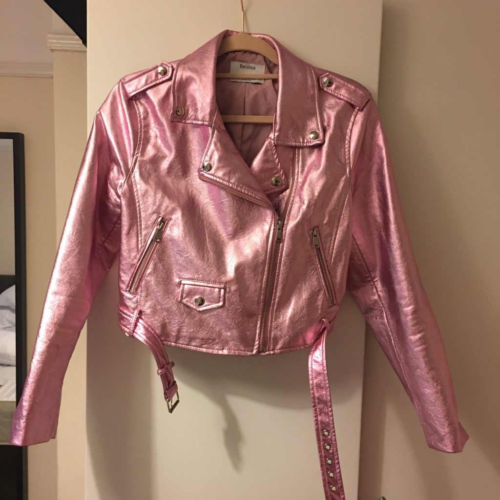 Metallic Leather Jacket - Jackets